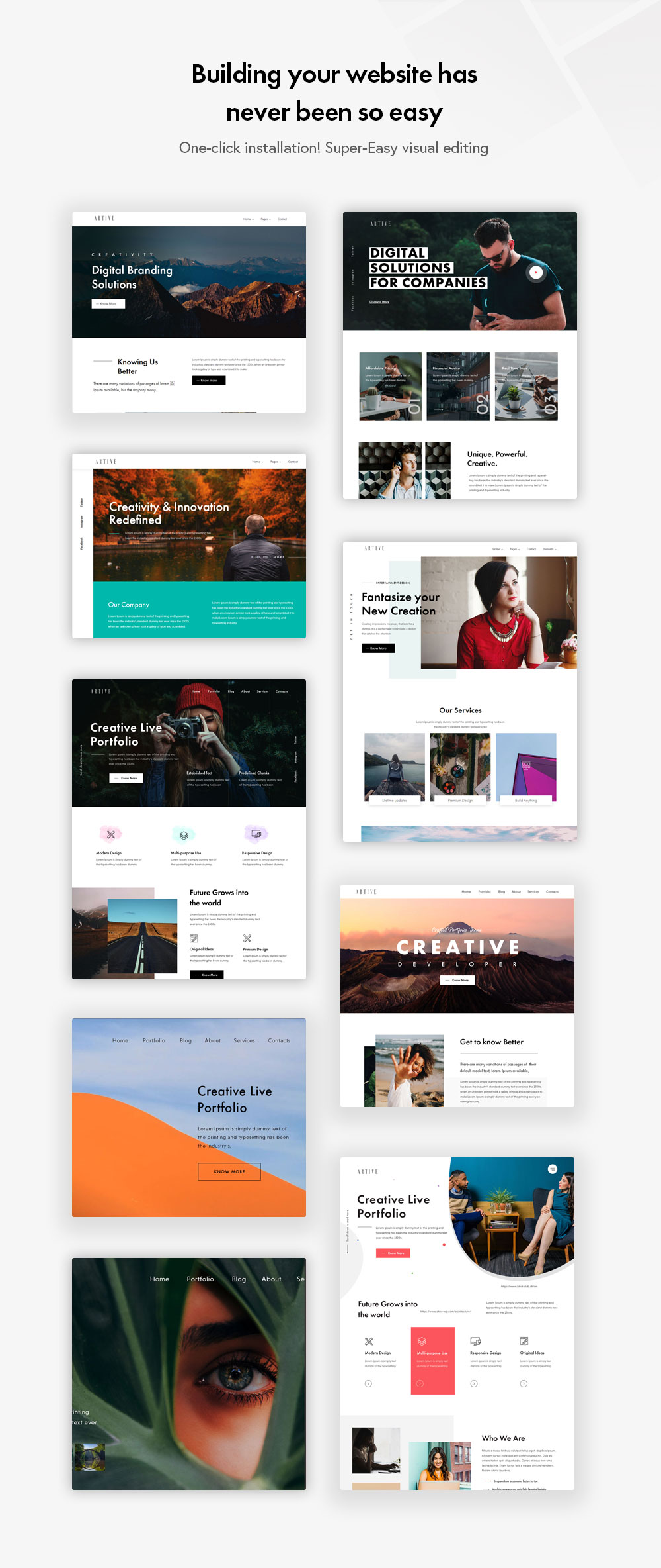 Artive – Creative Portfolio Theme - Thememetrix